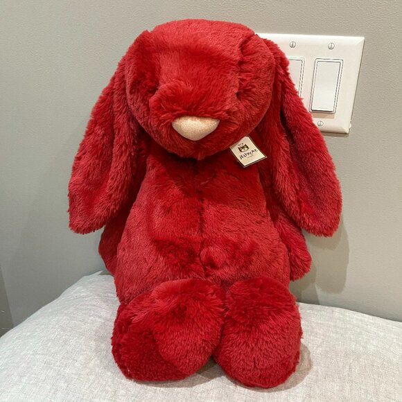 Jellycat | Toys | Bnwt Huge Big Bashful Luxe Bunny Scarlett Jellycat Rare Htf | Poshmark
